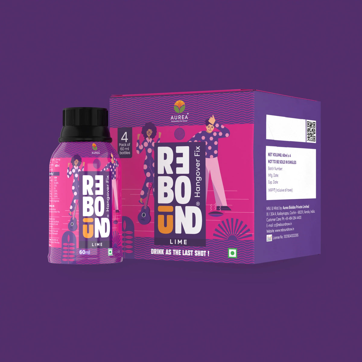Rebound - 100% Natural Hangover Fix Drink | Rebound