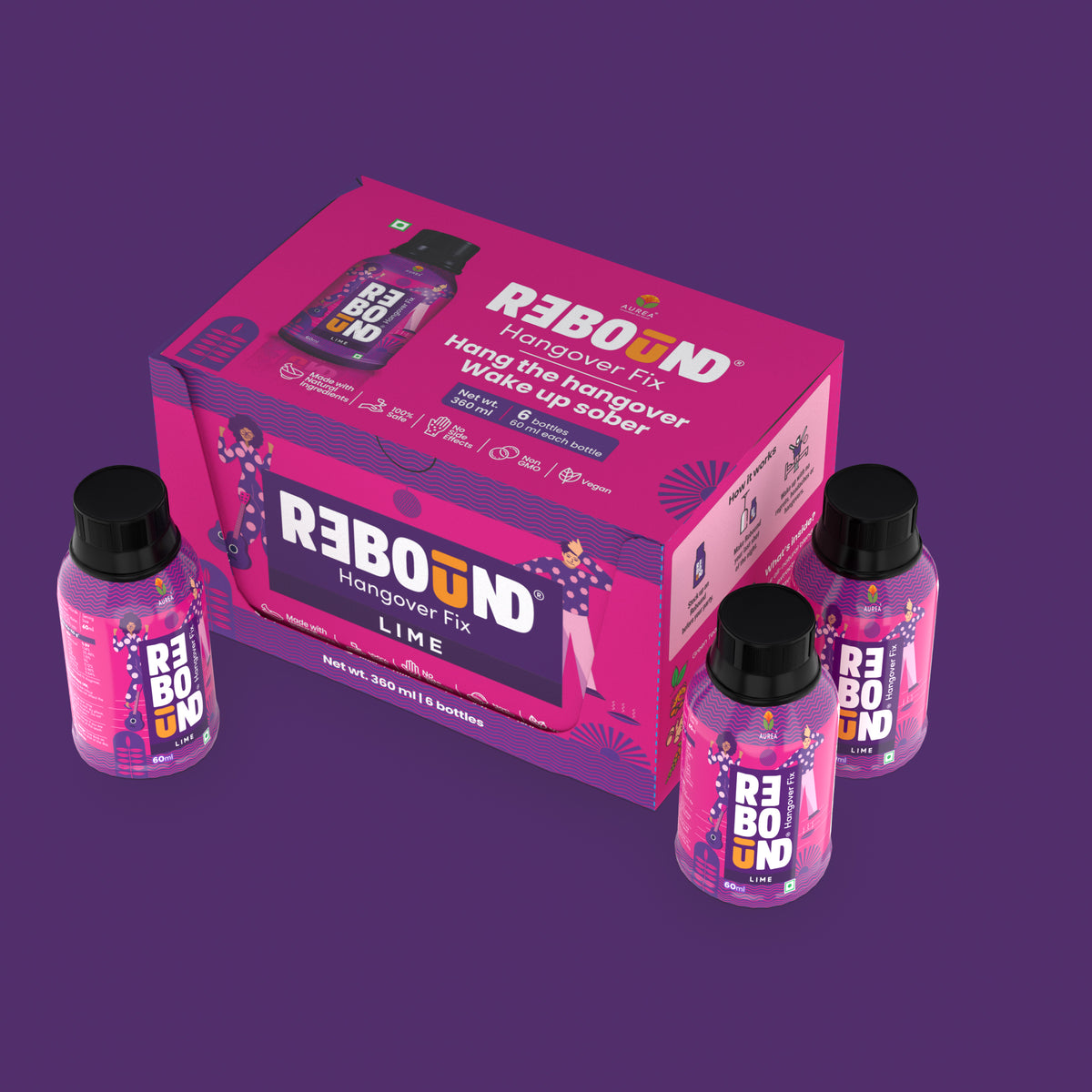 Rebound - 100% Natural Hangover Fix Drink | Rebound
