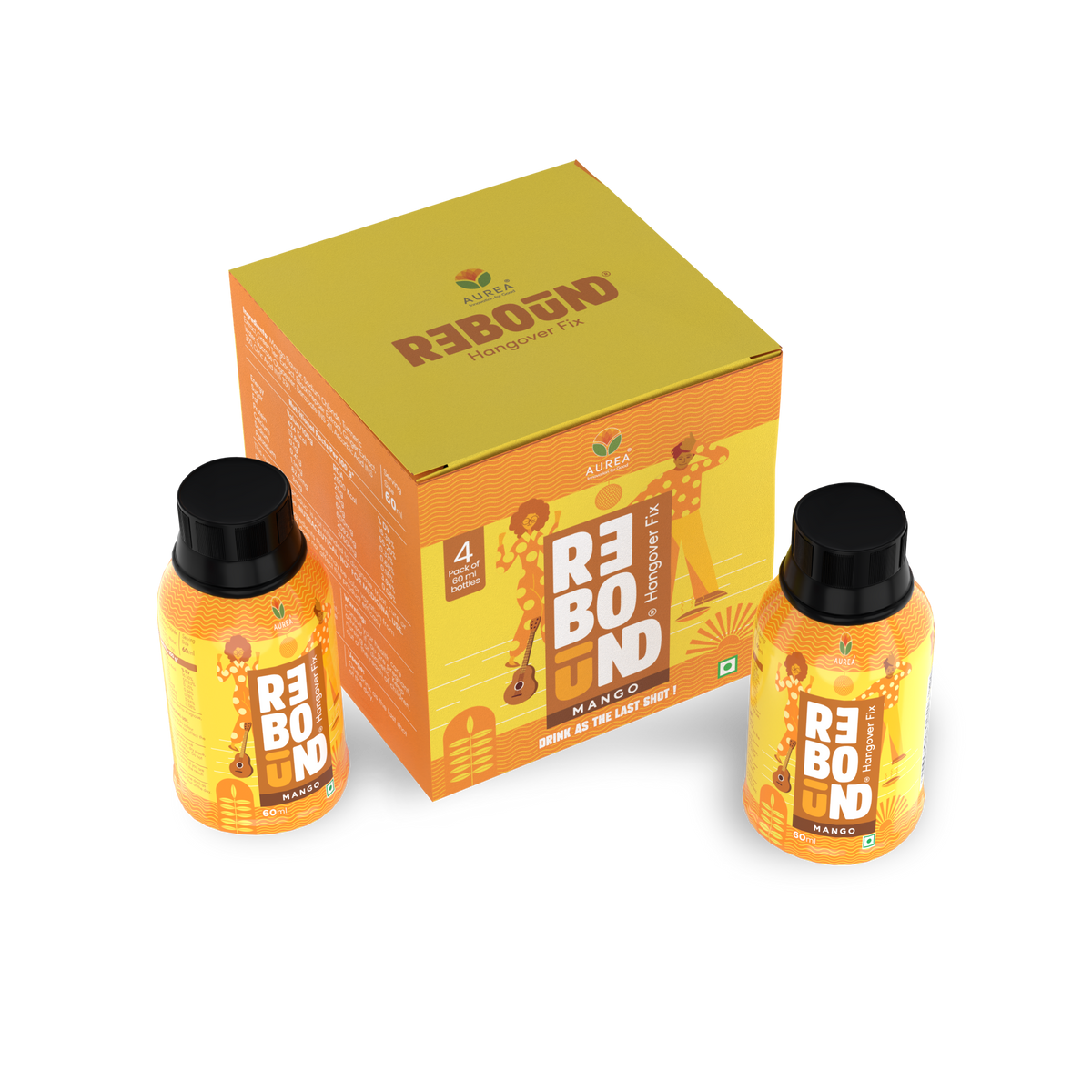 Rebound - 100% Natural Hangover Fix Drink • Pack of 4 | Rebound